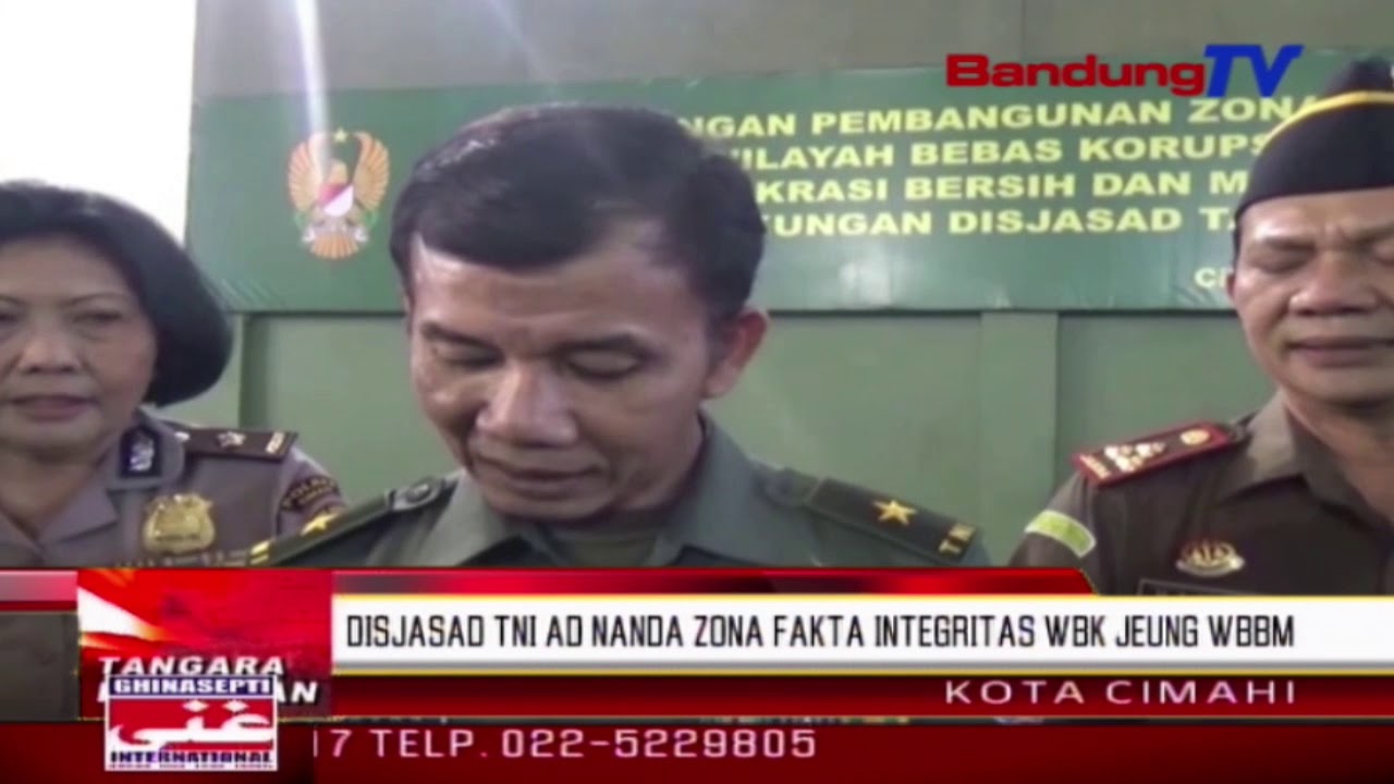 DISJASAD TNI AD Nanda Zona Fakta Integritas WBK Jeung WBBM | Bandung TV